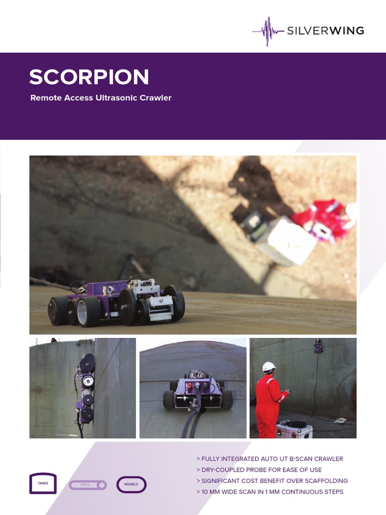 Silverwing Scorpion Ultrasonic Crawler | PDF | Ultrasound | Medical ...