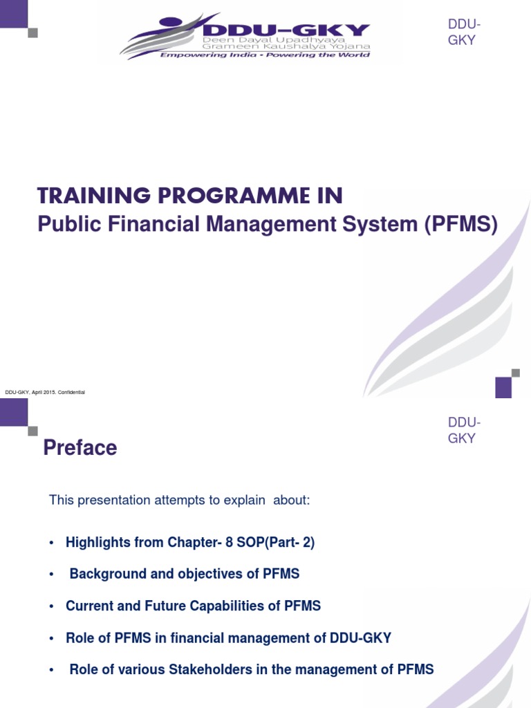 3.1presentation For PFMS Training (English) | PDF | Financial Audit ...