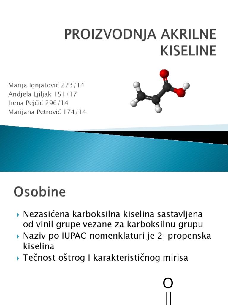 Akrilna Kiselina | PDF