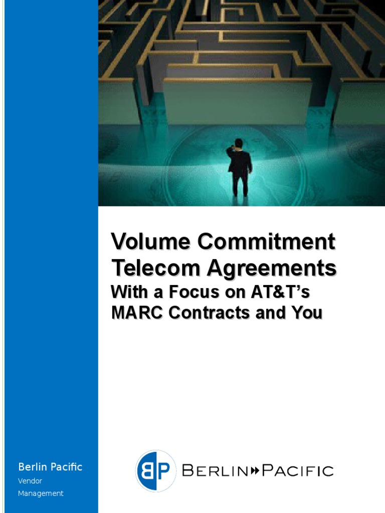Volume Commitment Telecom Agreements | PDF | Service Level Agreement | Fee