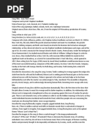 In the Heights Character Breakdown | PDF | Entertainment | Performing Arts