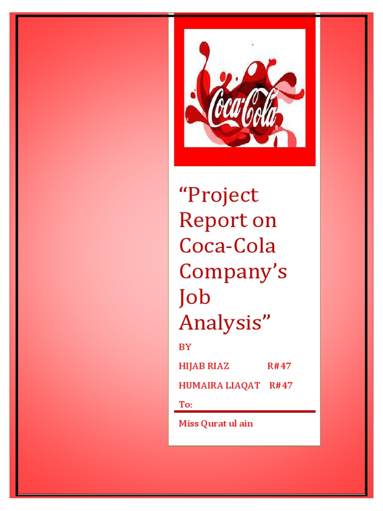 Job Analysis in Coke | PDF | Human Resources | Employment
