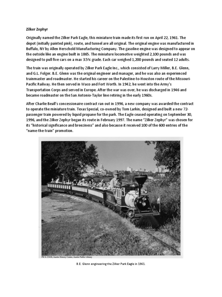 Zilker Zephyr History 7.26.19 | PDF | History | Classics