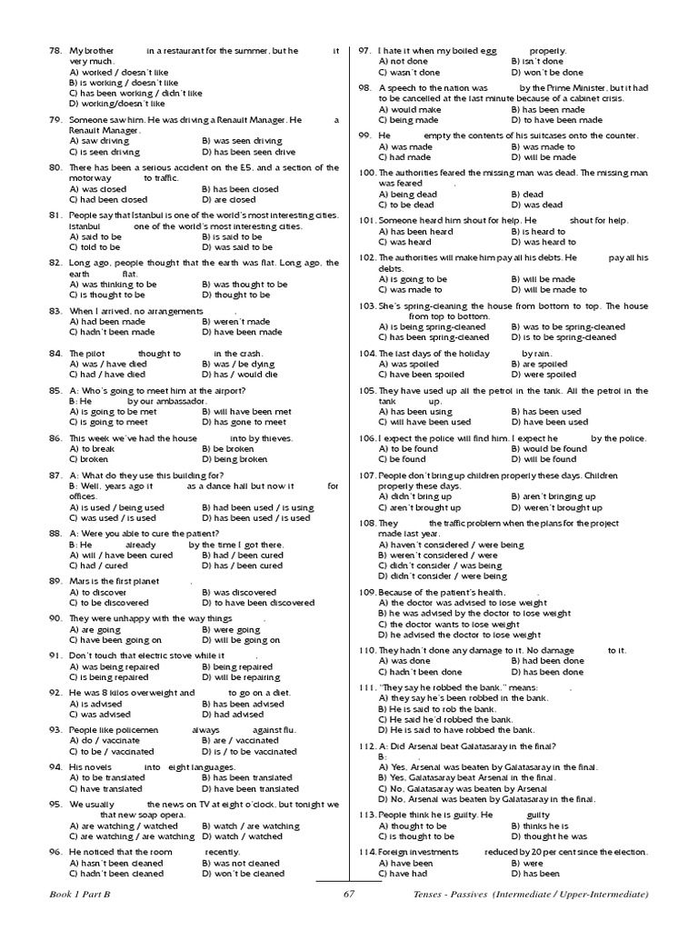 Grammar Tests-70 PDF | PDF