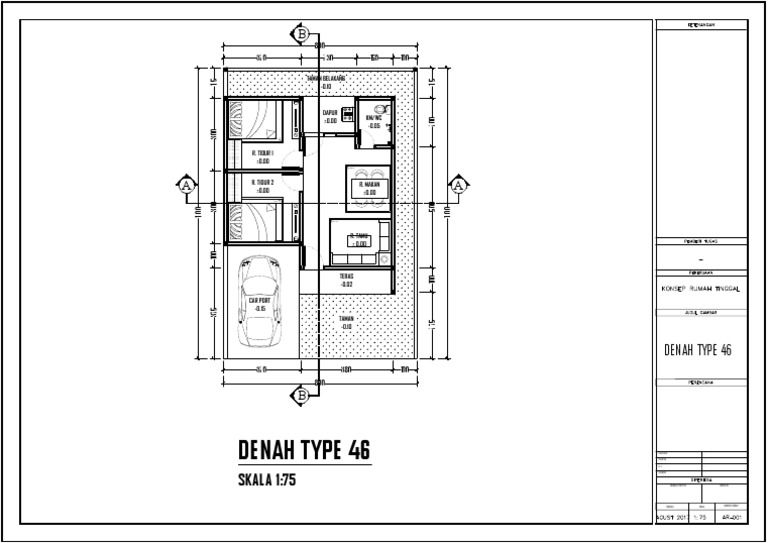 Denah Rumah Type 46 | PDF