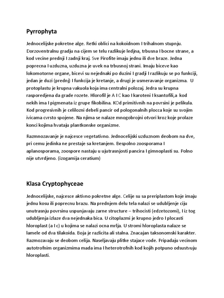 Pyrrophyta | PDF