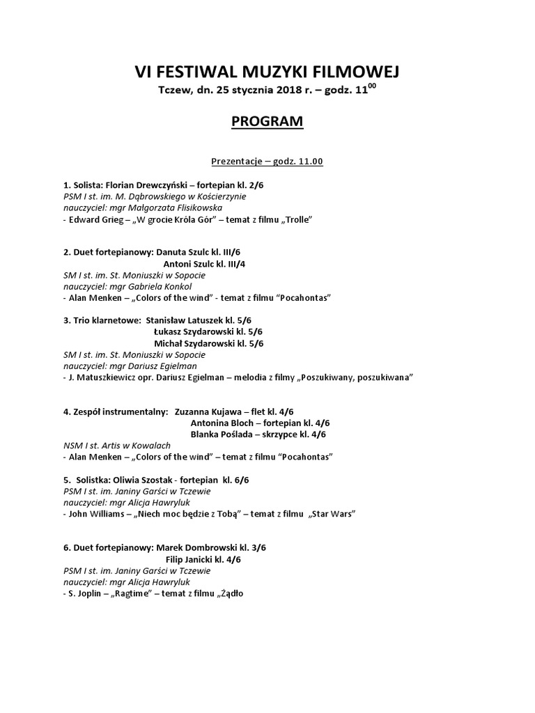 FMF Program 2018 (12532) | PDF