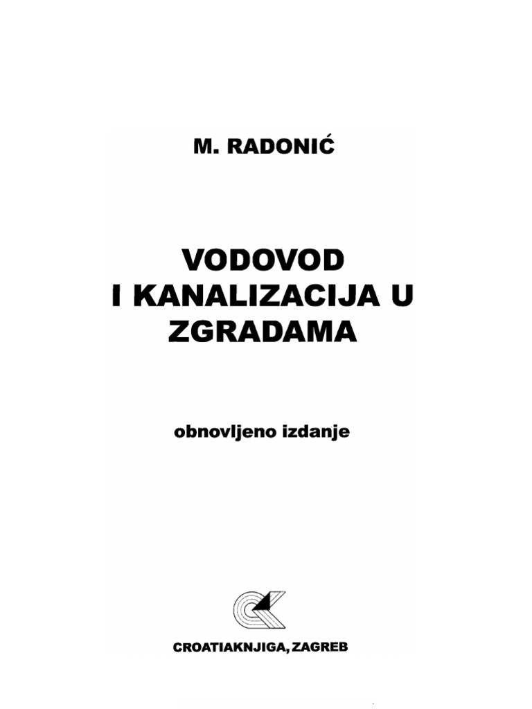 Vodovod I Kanalizacija U Zgradama - Radoni | PDF