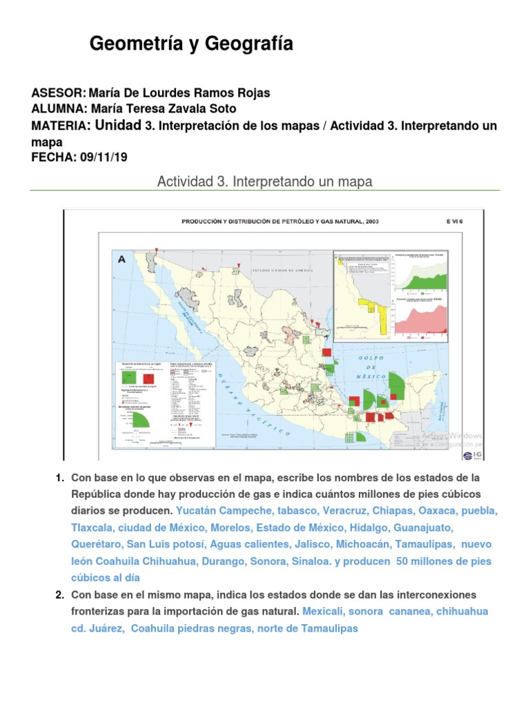 Actividad 3. Interpretando Un Mapa | PDF