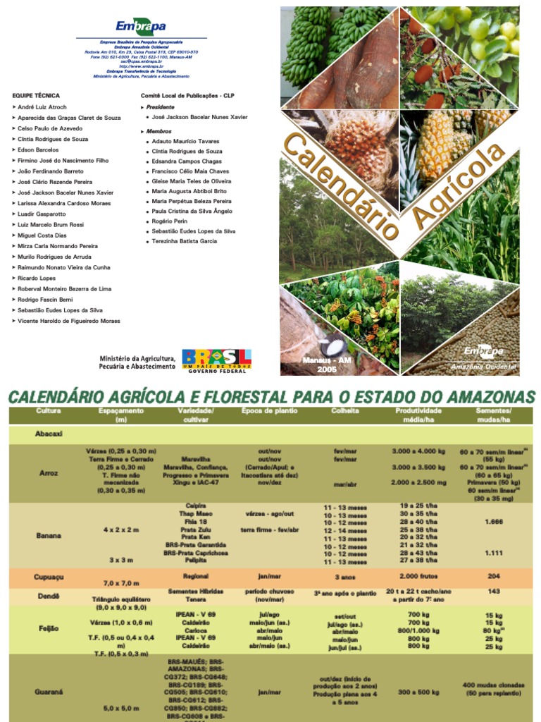 Calendario Agricola PDF | PDF | Agricultura | Fruta