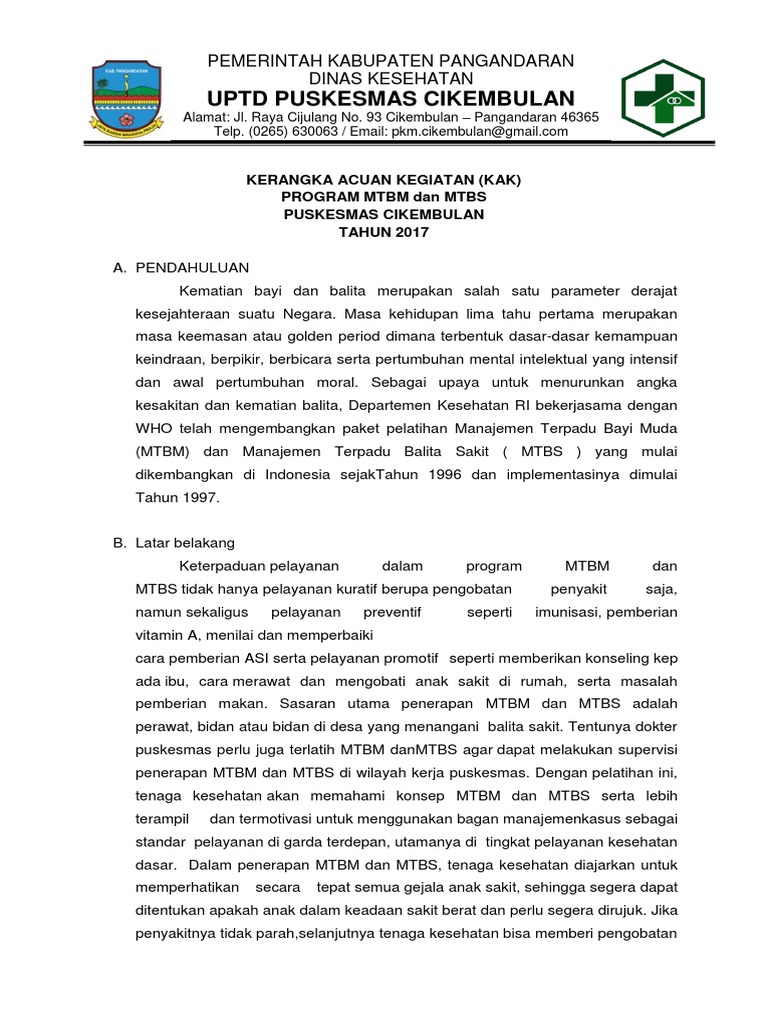 Kak MTBS | PDF