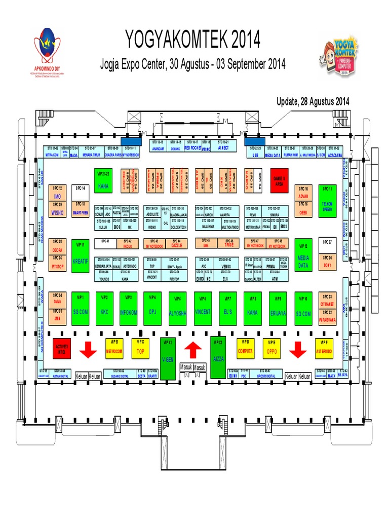 Layout Pameran Yogyakomtek PDF | PDF
