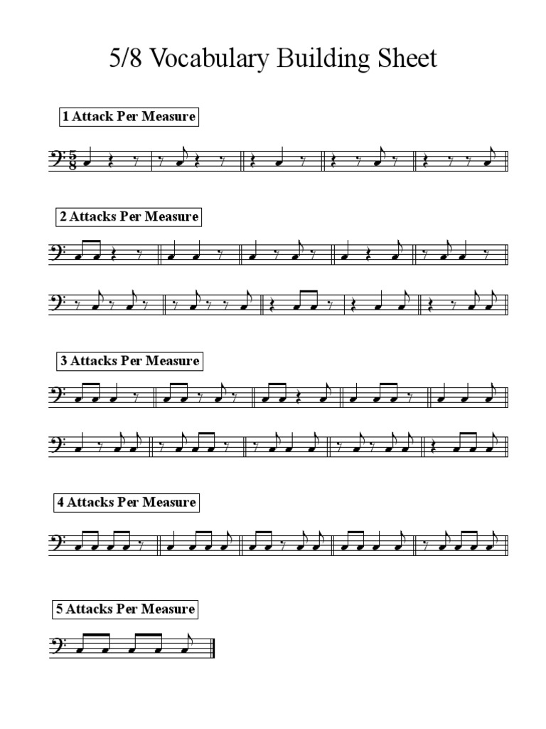 5 8 Vocabulary Building Sheet | PDF