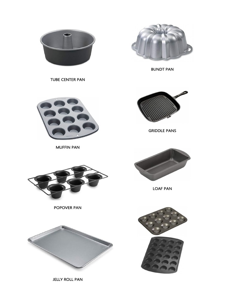 A Guide to Common Baking Pans: Shapes, Uses and Best Applications | PDF