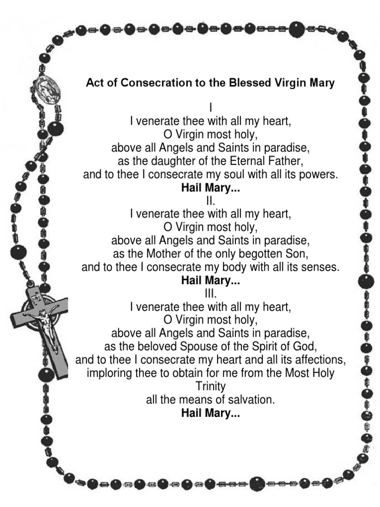 Act of Consecration | PDF