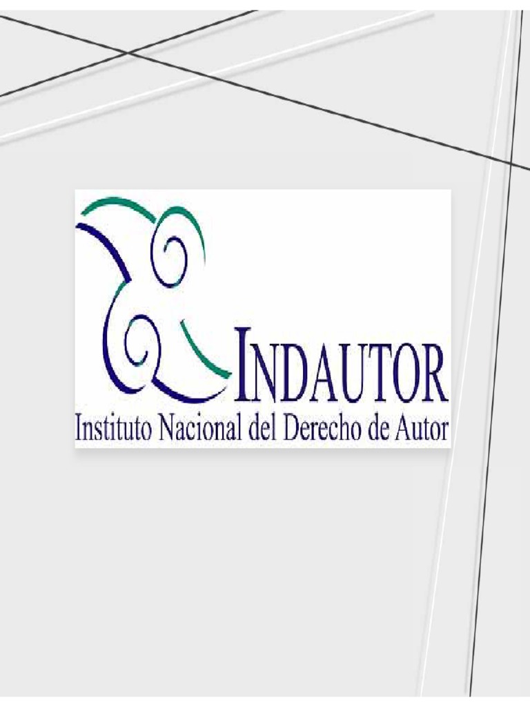 INDAUTOR | PDF | Derechos de autor | Autor