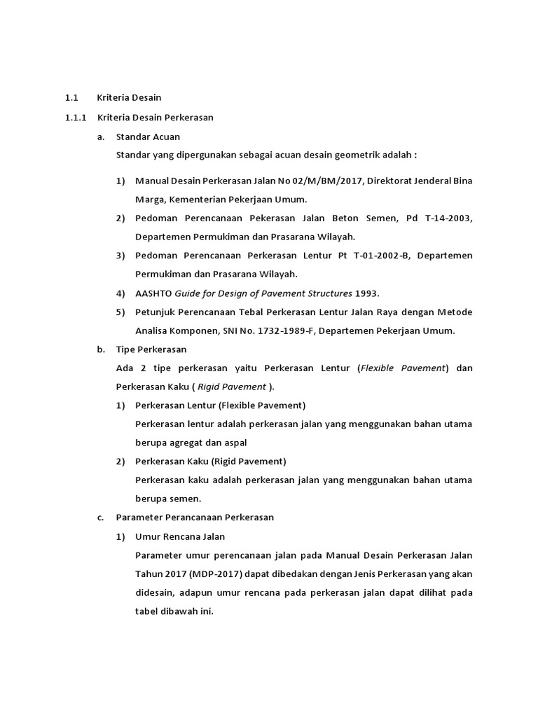 Kriteria Desain Perkerasan Jalan 2024 | PDF | Bisnis | Komputer