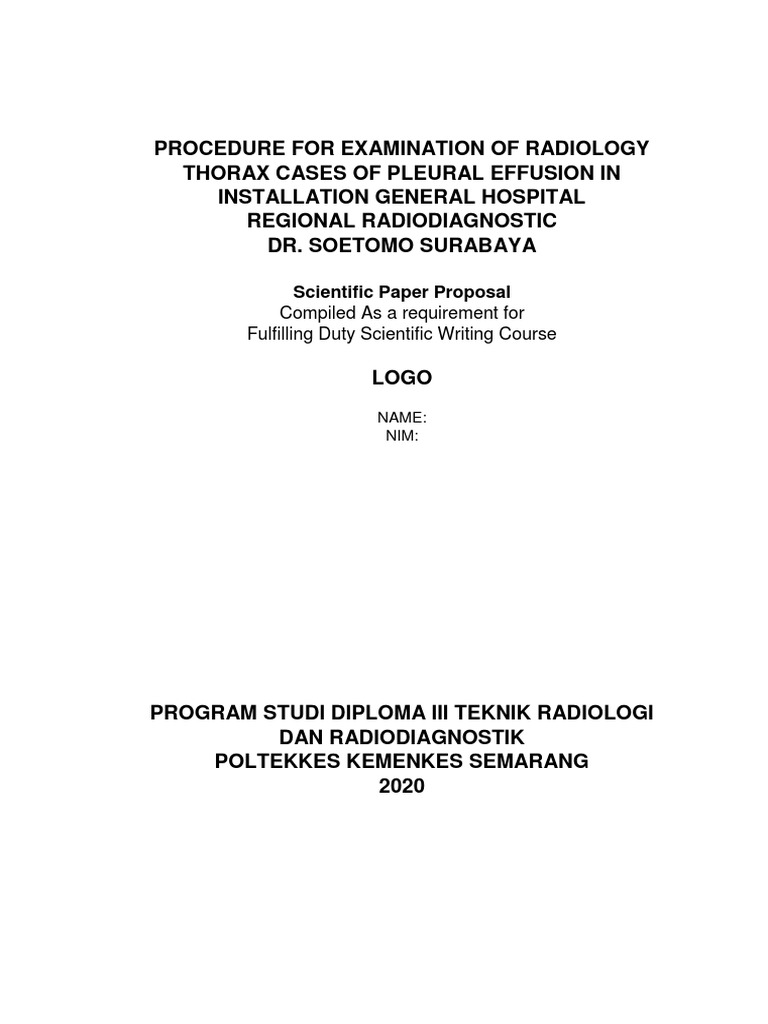 Contoh Case Report | PDF | Thorax | Radiology