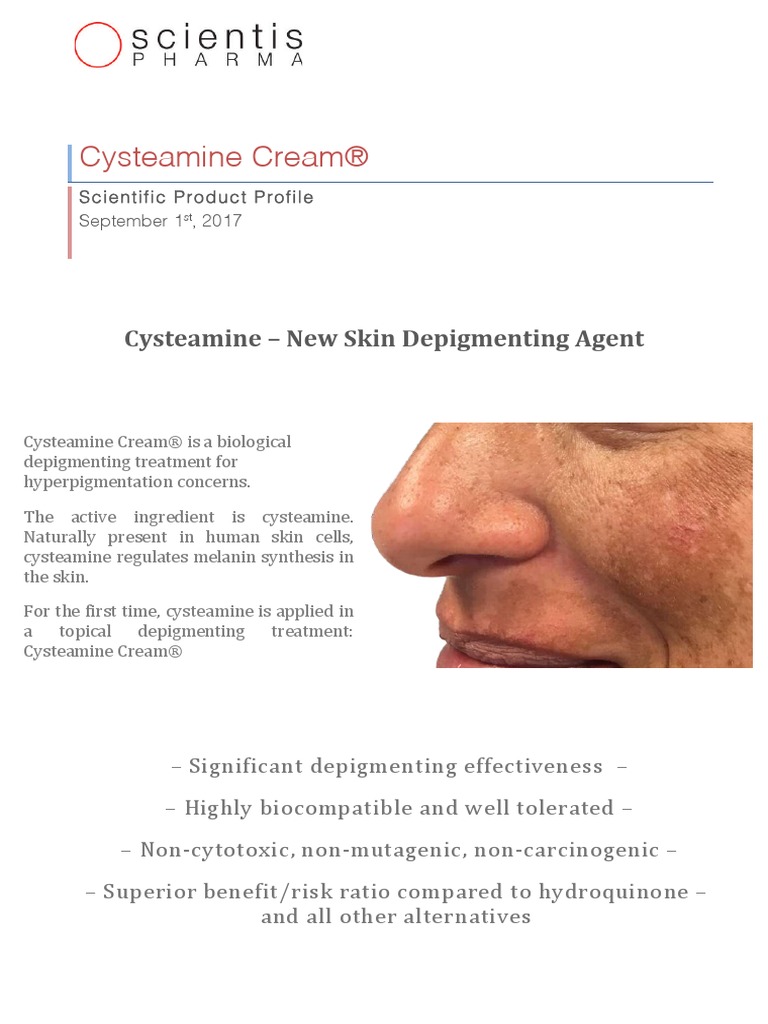 Cysteamine - Full Profile - 170917 | PDF | Topical Medication | Placebo ...