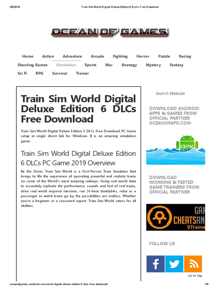Train Sim World Digital Deluxe Edition 6 DLCs | PDF | Microsoft Windows ...