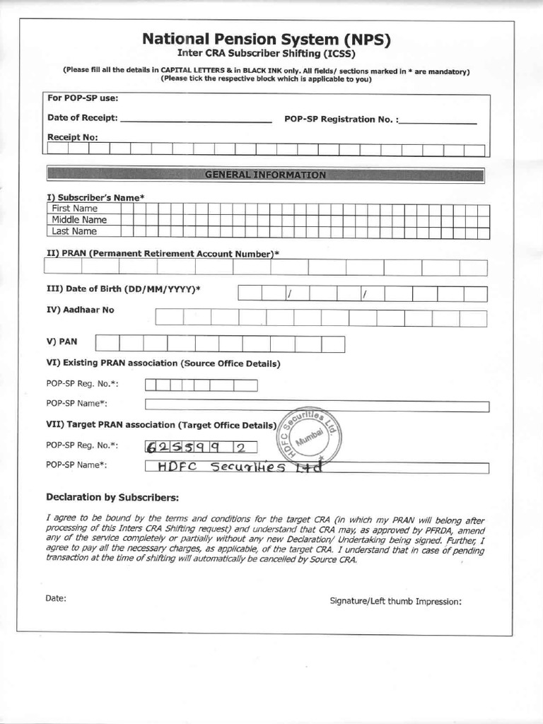 ICSS-KARVEY TO NSDL FORM Format | PDF
