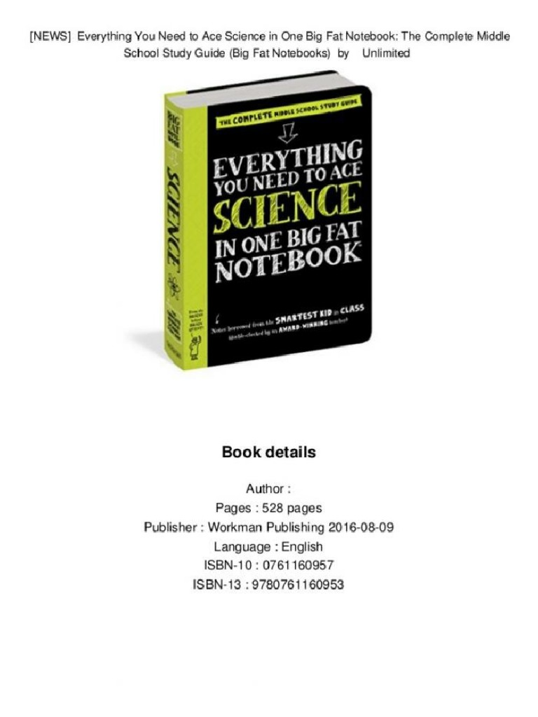 (NEWS) Everything You Need To Ace Science in One Big Fat Notebook - The ...