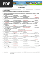 Heat Transfer Practice Worksheet | PDF | Heat Transfer | Convection