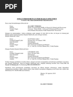 Contoh GANTI SPECIMEN BANK | PDF
