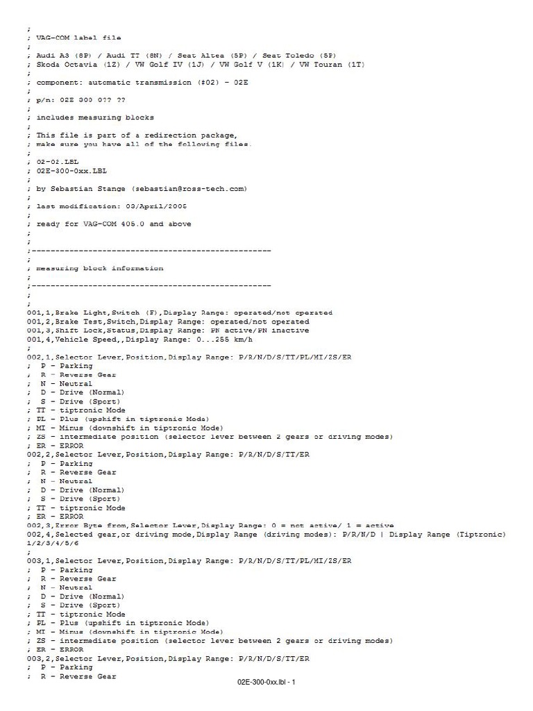 MVB 02E Transmission | PDF