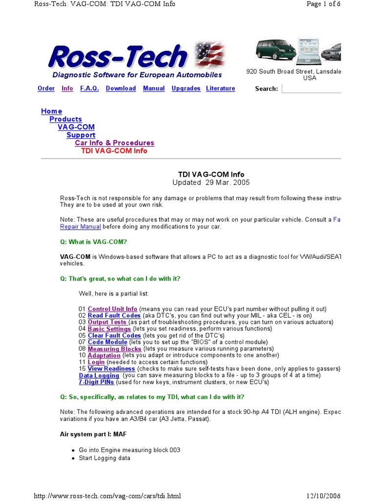 VCDS ALH Engine Series TDI Adaptions | PDF | Throttle | Propulsion