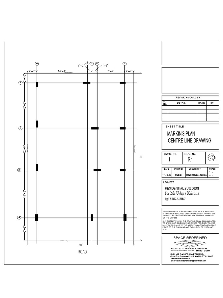 Centre Line Drawing Plot Boundary | PDF | Buildings And Structures