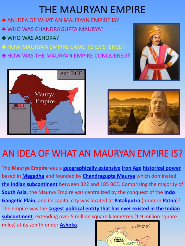 Overview of the Mauryan Empire | PDF | Ashoka | South Asia
