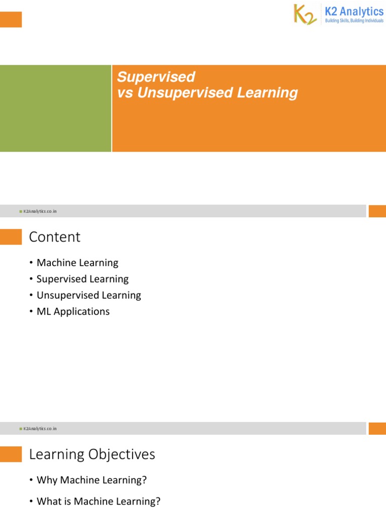 Supervised Vs Unsupervised Learning | PDF | Machine Learning | Futurology