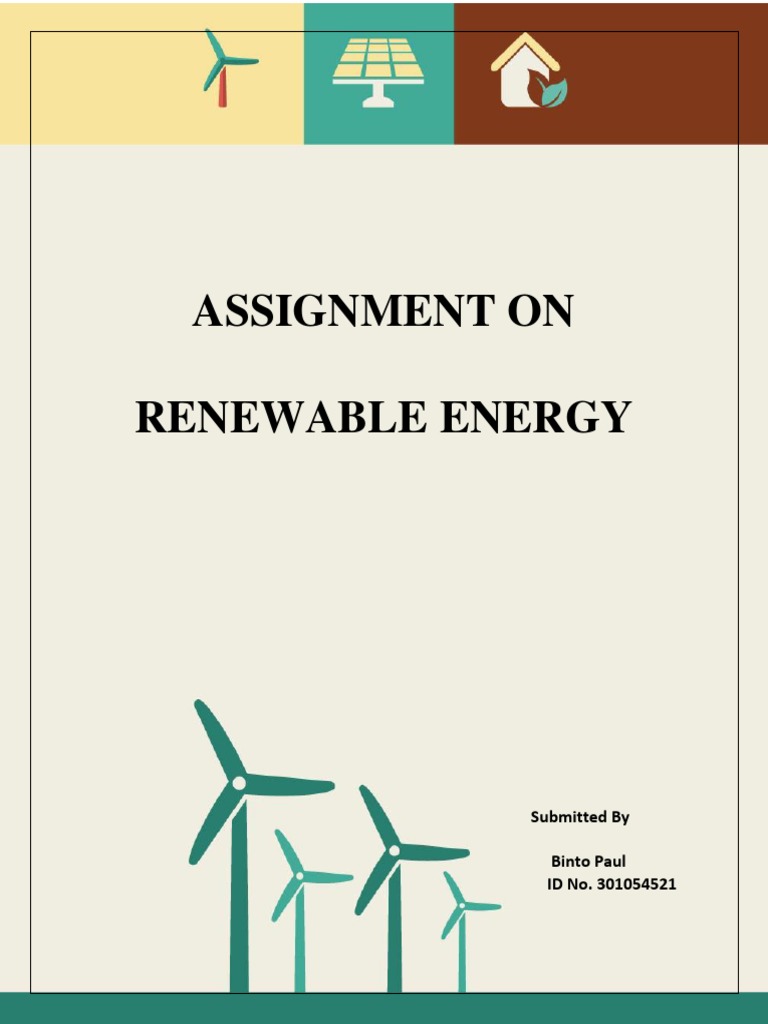 Assignment On Renewable Energy | PDF | Wind Power | Ontario