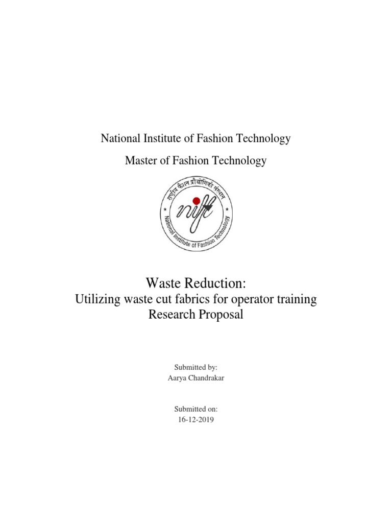 Research Proposal | PDF | Sewing | Clothing