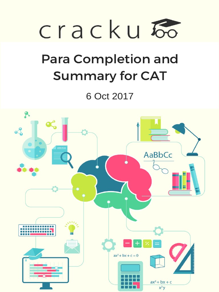 Para Completion and Summary Questions For CAT PDF | PDF | Theory | Behavior