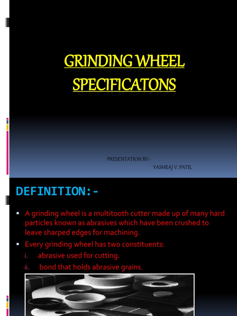 Grinding Wheel Specification PDF | Download Free PDF | Abrasive ...