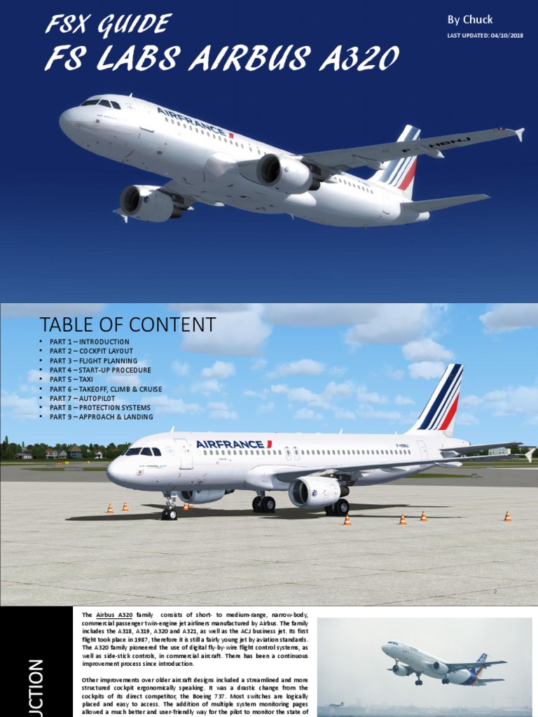 FSX FSLabs A320 Guide PDF | PDF | Cockpit | Spaceflight Technologies