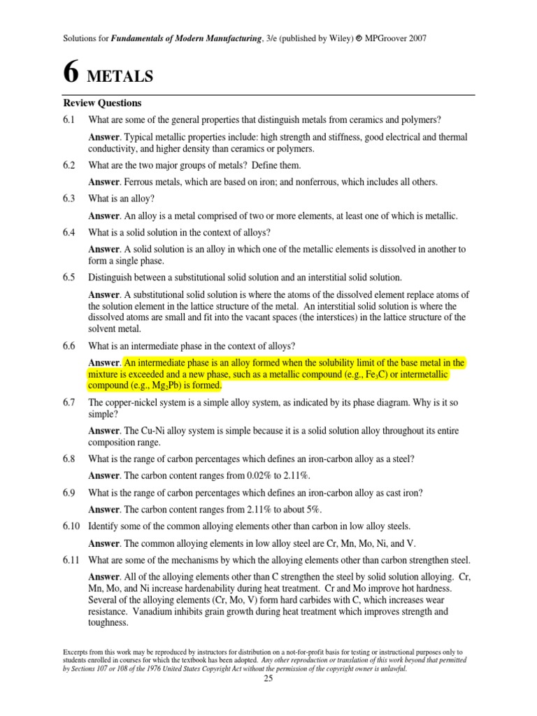 ch06 PDF | PDF | Alloy | Steel