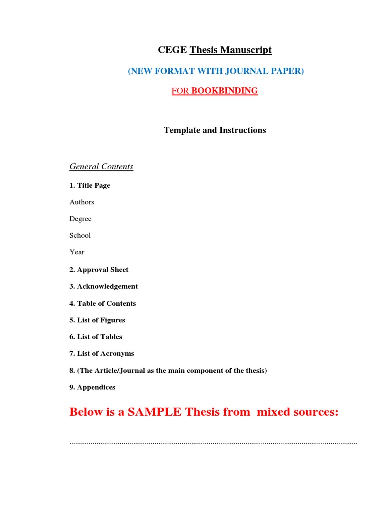 CEGE Thesis Manuscript New JOURNAL FORMAT For BookBinding After FINAL Defense Template and ...
