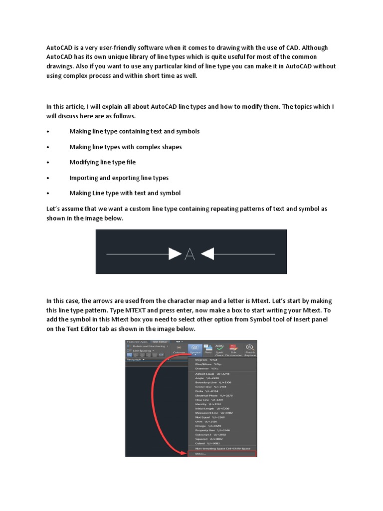 How To Create Custom Line Types in AutoCAD | PDF | Auto Cad | Command ...