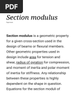 Section Modulus Equations and Calculators Common Shapes: Got It! | PDF ...