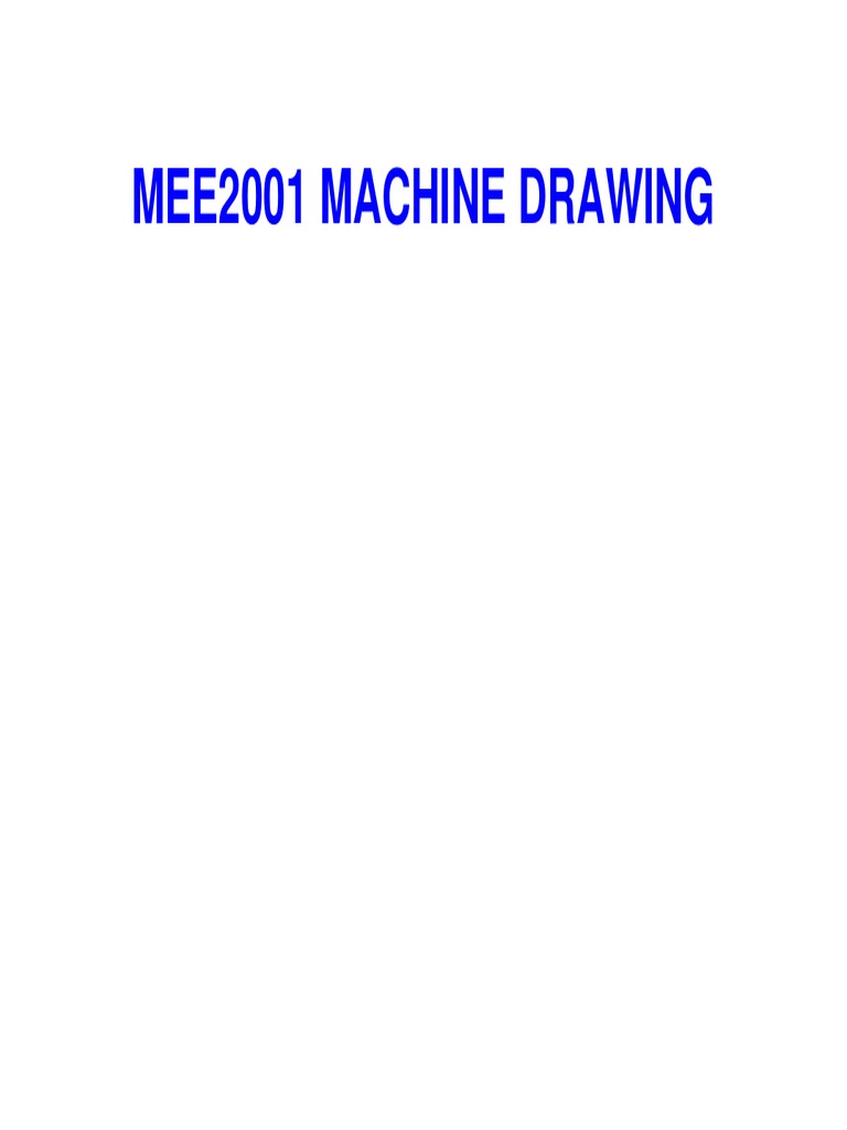 1 Introduction To Machine Drawing (Compatibility Mode) | PDF ...