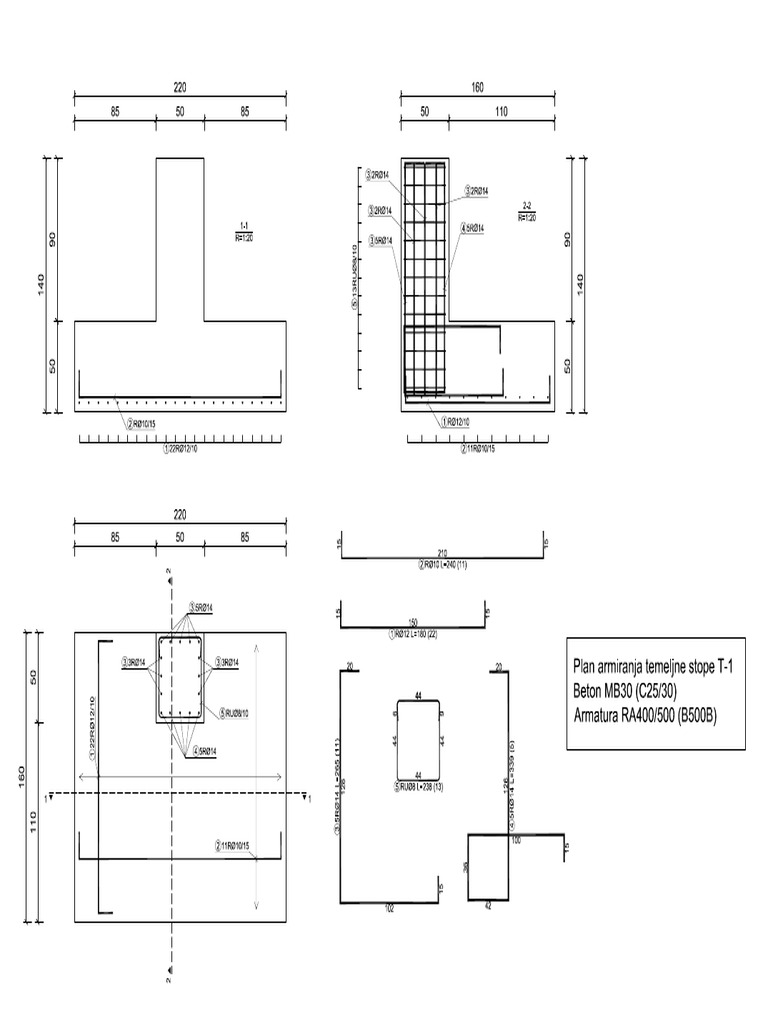 Plan Armiranja T-1 PDF | PDF