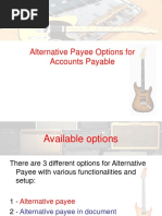 "Alternative Payee" Vs "Alternative Payee in Document" Vs "Permitted ...