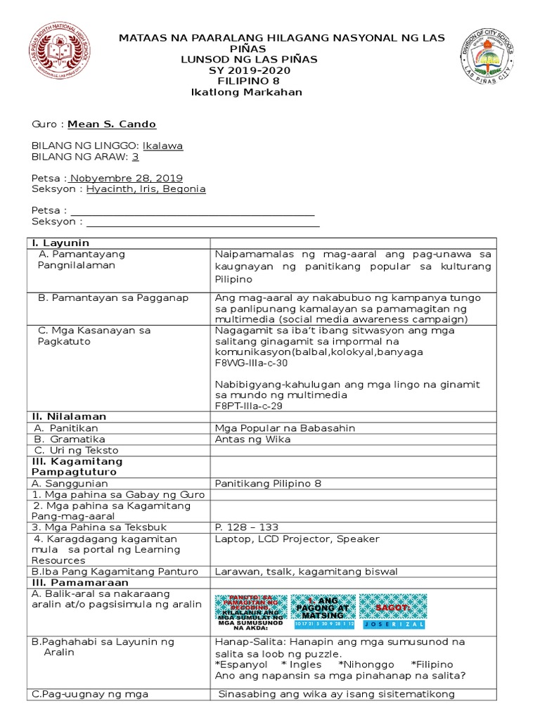 Cot lp-3rd Grading | PDF