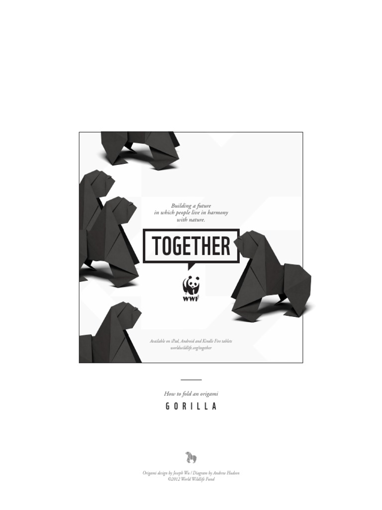 WWF Together GorillaOrigami PDF | PDF | Origami | Touchscreen