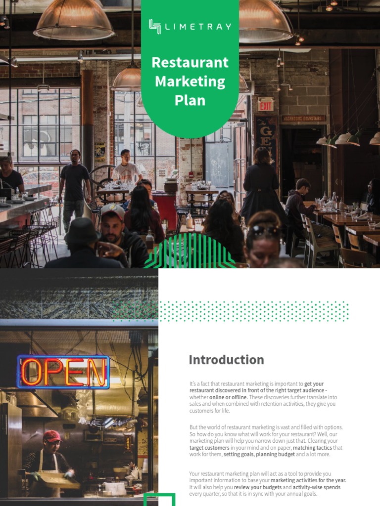 Restaurant Marketing Plan | PDF | Target Audience | Advertising