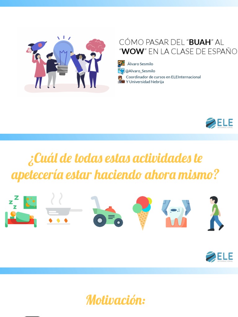 Estrategias de Motivación en Clase de Español | PDF | Motivación ...