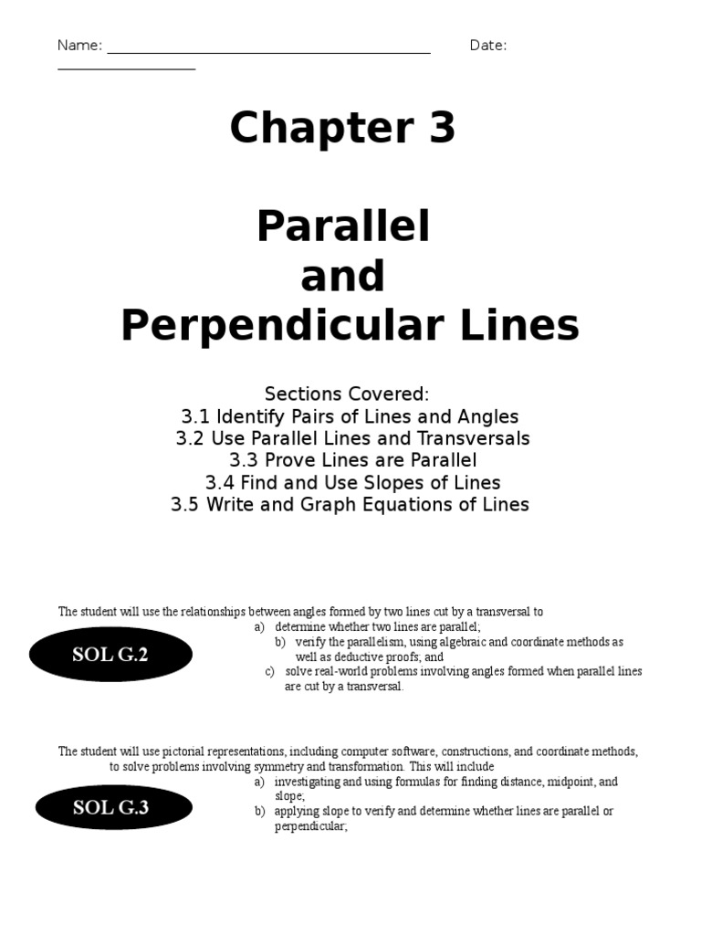 Finding Equations Of Parallel And Perpendicular Lines Worksheet Slope